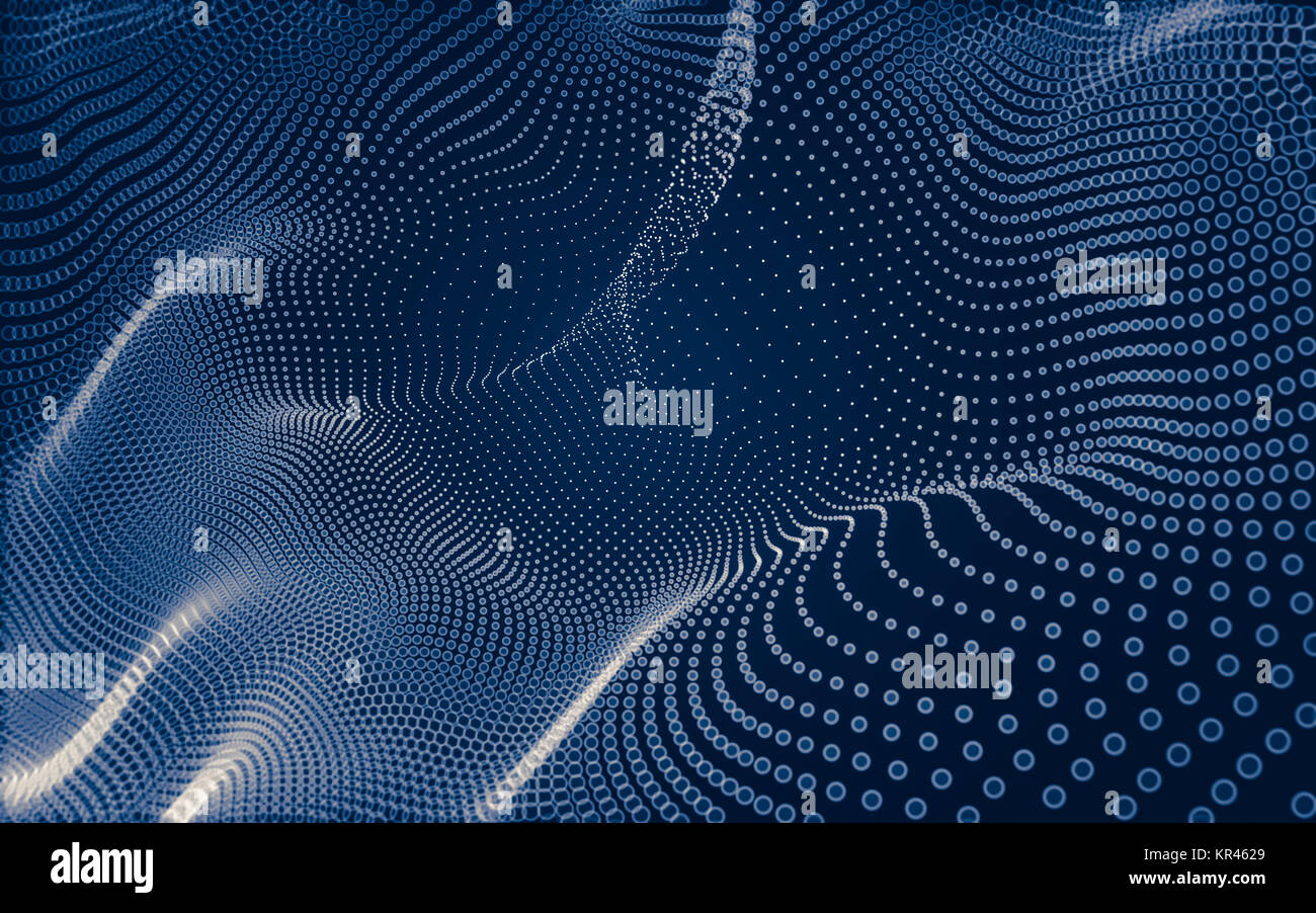 Abstract polygonal space low poly dark background, 3d rendering Stock ...
