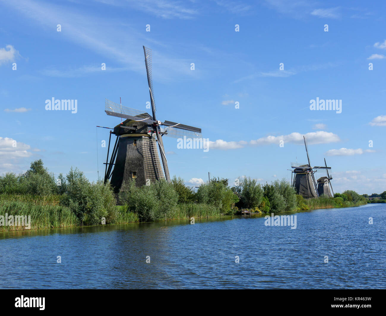 Old Dutch Windmill, In the Netherlands the stationary position of the ...