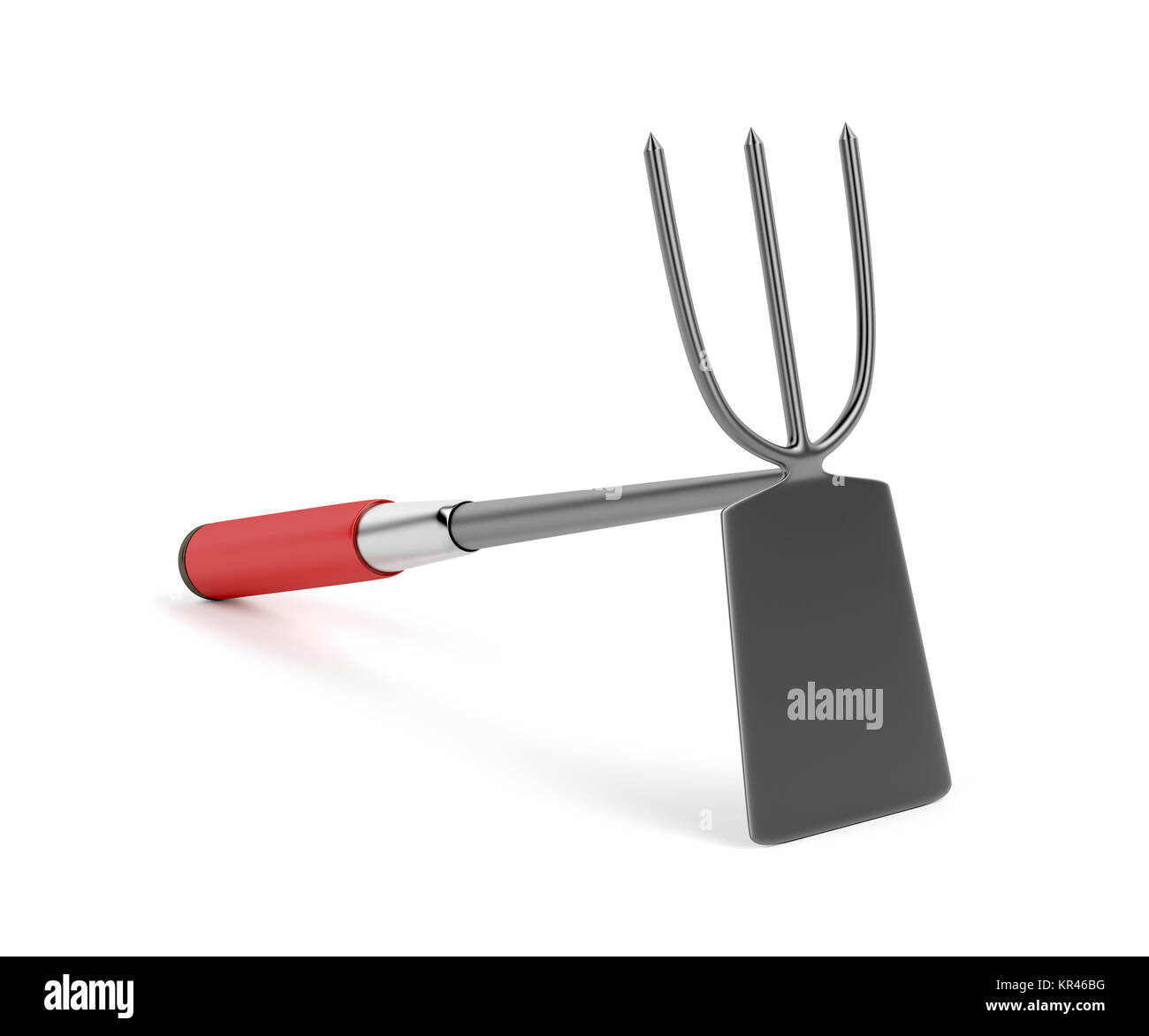 Gardening hoe on white Stock Photo - Alamy