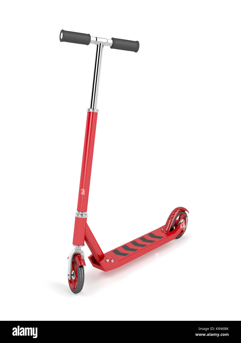 Red kick scooter Stock Photo - Alamy