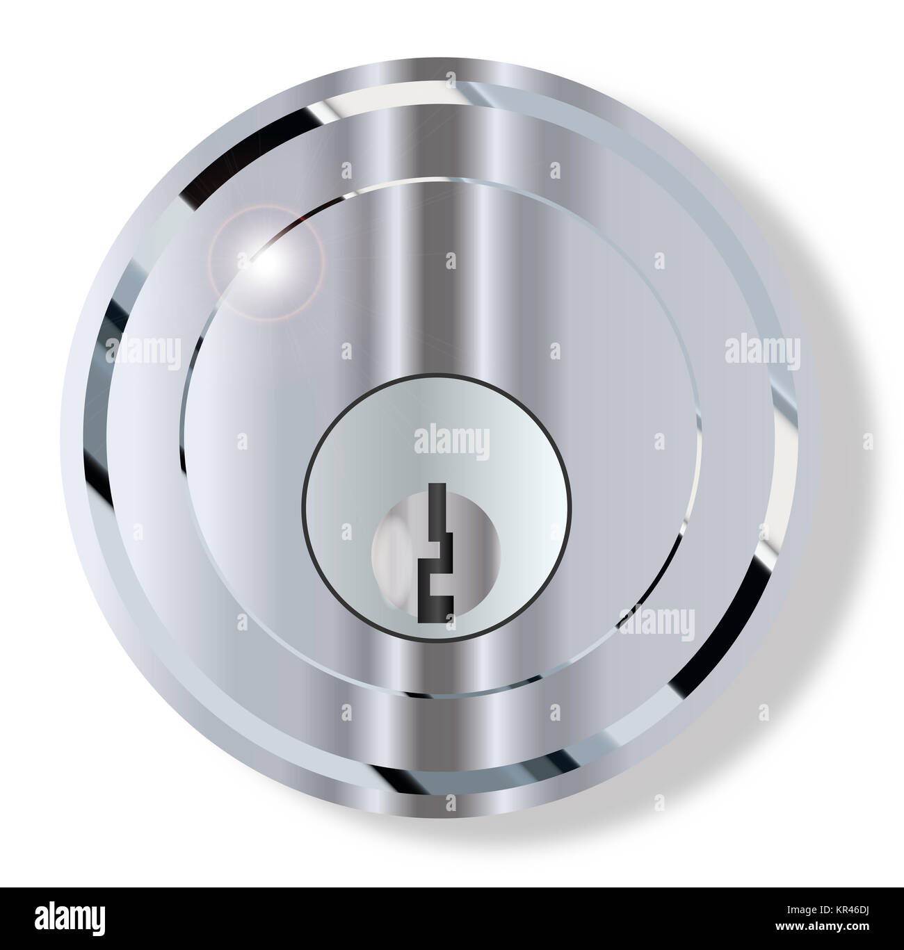 Chrome Front Door Lock Stock Photo - Alamy