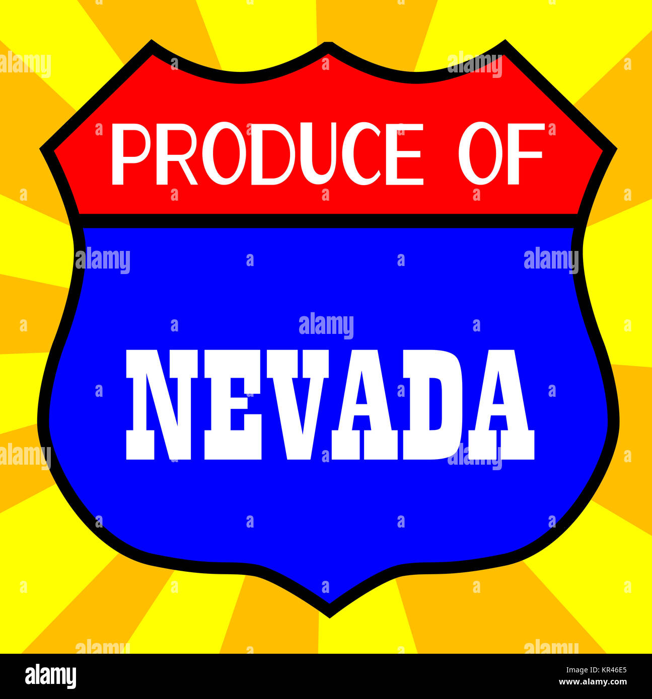 Produce Of Nevada Stock Photo - Alamy