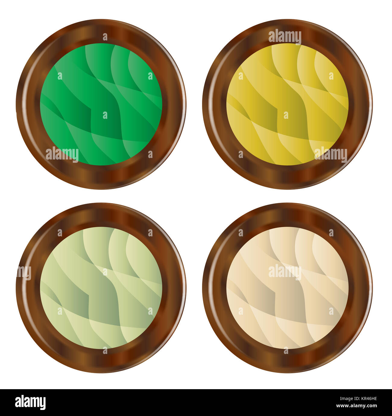 Timber buttons Cut Out Stock Images & Pictures - Alamy