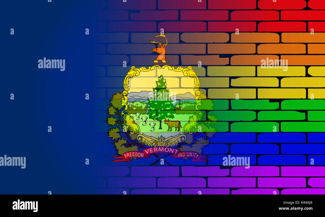 Rainbow Wall Vermont Stock Photo - Alamy