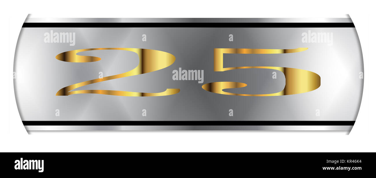 25 Silver Banner Stock Photo - Alamy