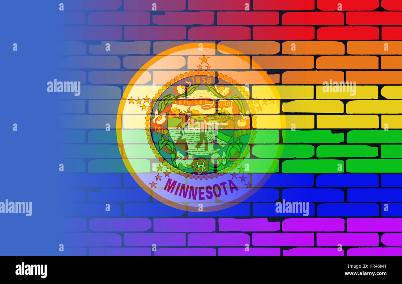 Rainbow Wall Minnesota Stock Photo - Alamy
