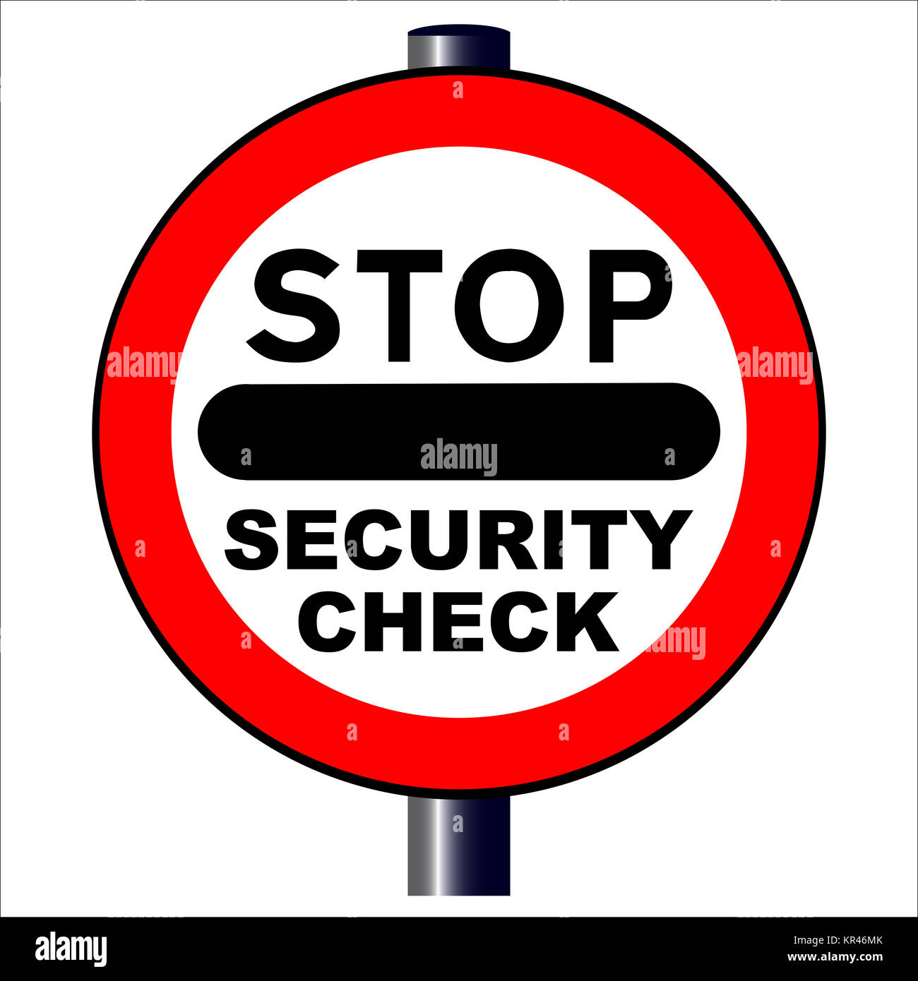 Stop Security Check Stock Photo - Alamy