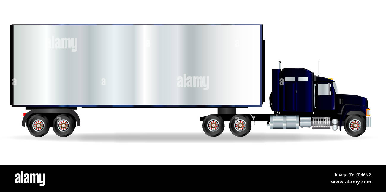 Truck Tractor Unit And Trailer Stock Photo - Alamy
