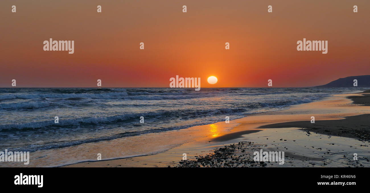 sunrise over crete Stock Photo - Alamy