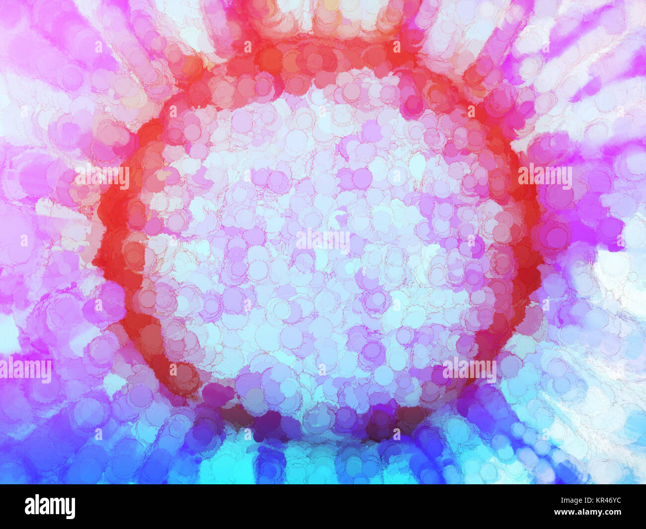 Vivid painted sun backdrop Stock Photo - Alamy