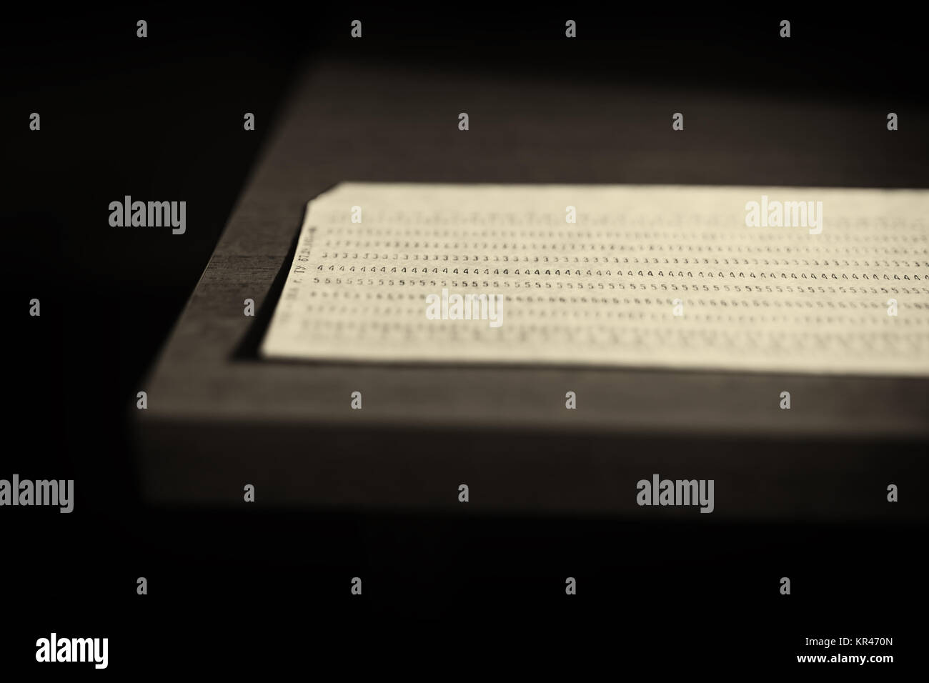 Computer punched card hi-res stock photography and images - Alamy