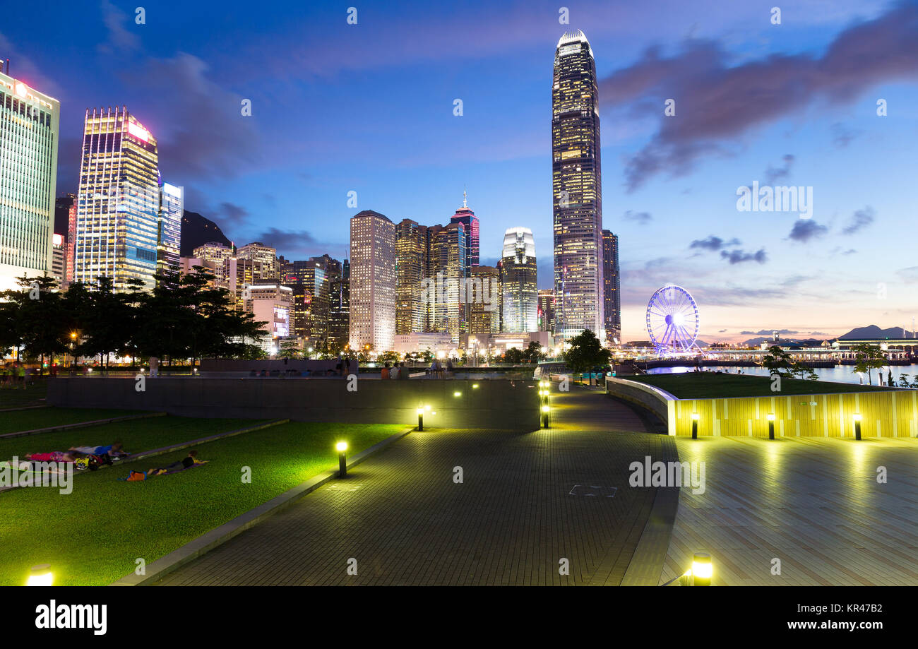 Hong Kong sunset Stock Photo - Alamy