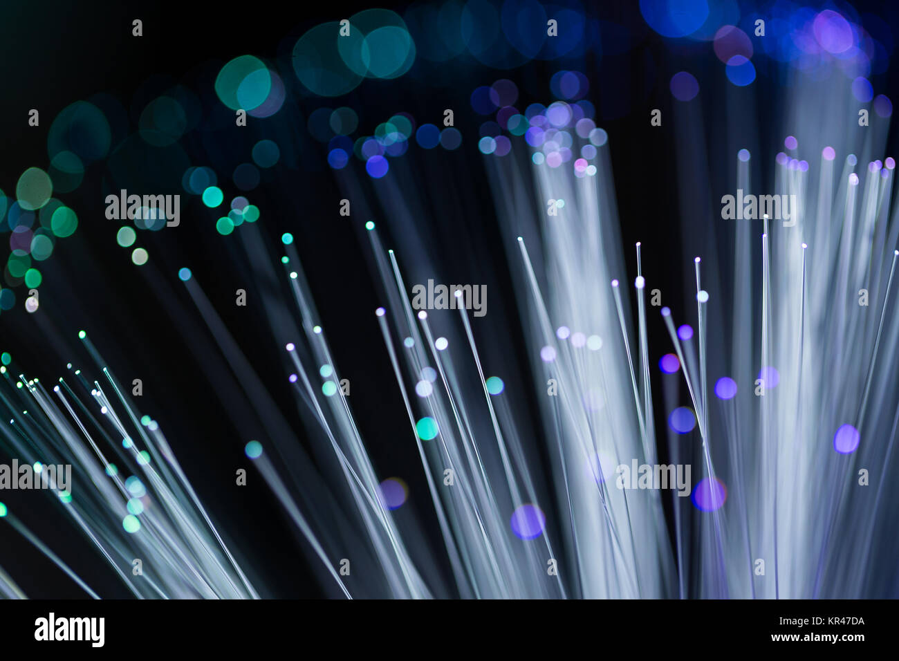 Multicolor Optical fiber cable Stock Photo - Alamy