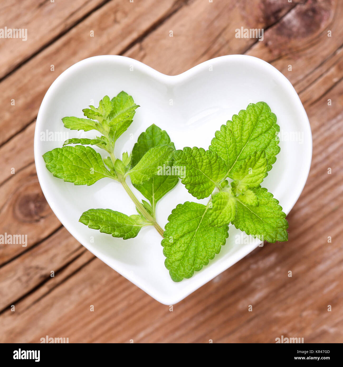 homeopathy and cooking with medicinal herbs,lemon balm Stock Photo - Alamy
