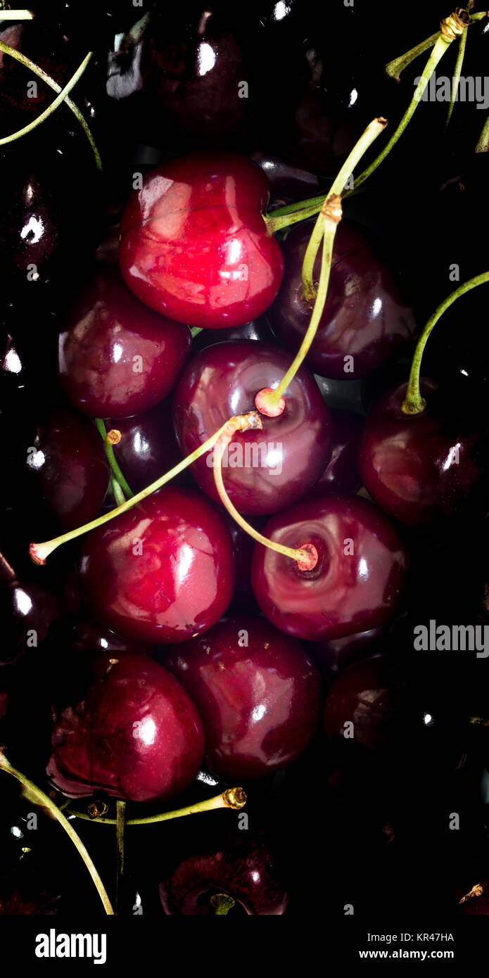 Fresh red cherries Stock Photo - Alamy