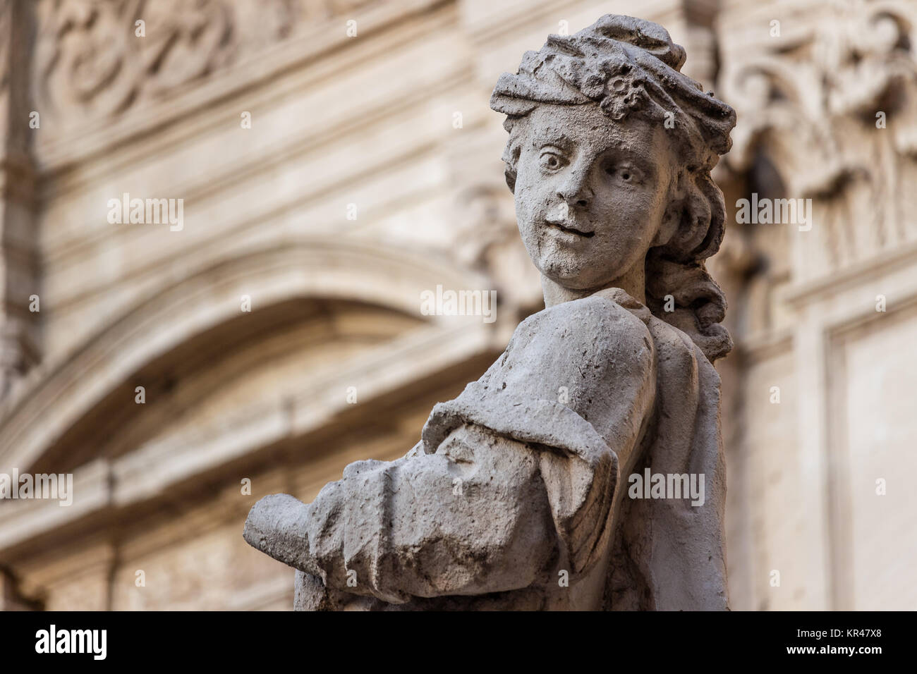 Sicilian Baroque statue Stock Photo - Alamy