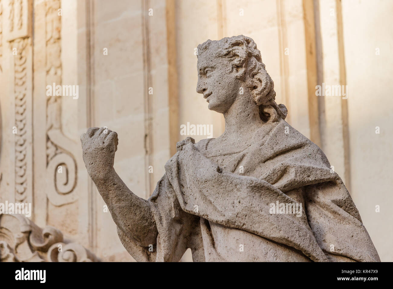 Sicilian Baroque statue Stock Photo - Alamy