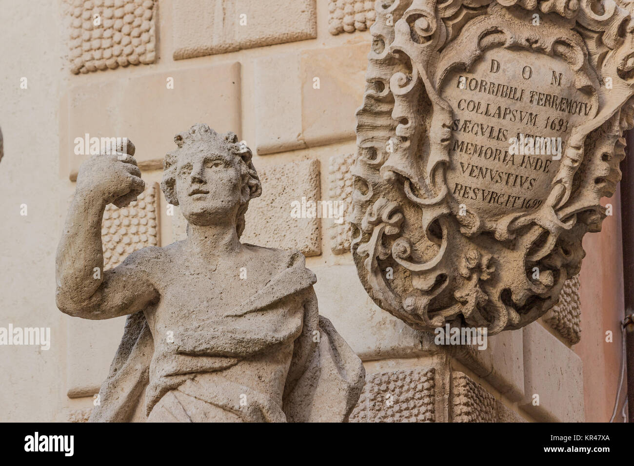 Sicilian Baroque statue Stock Photo - Alamy