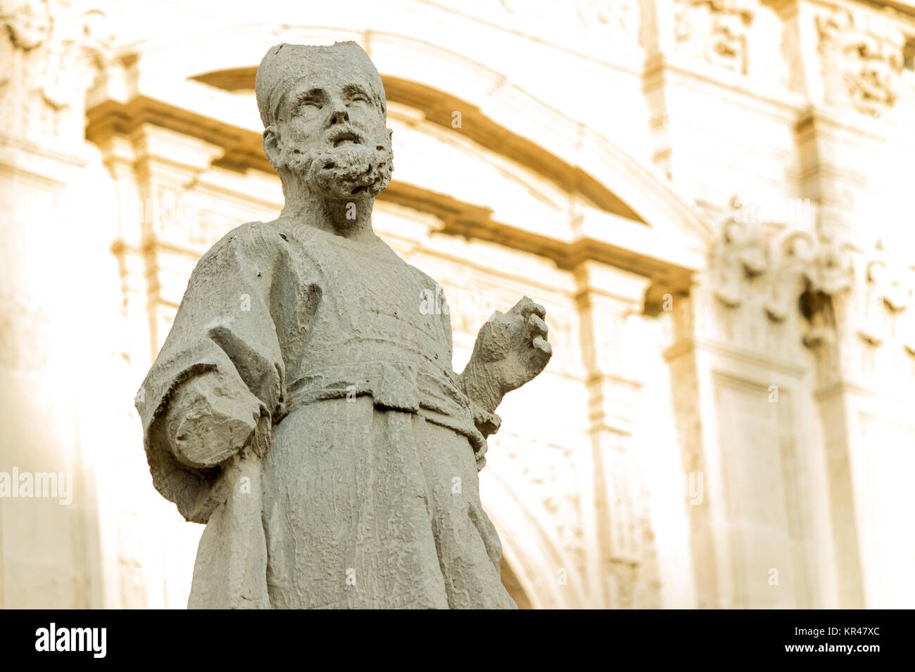Sicilian Baroque statue Stock Photo - Alamy