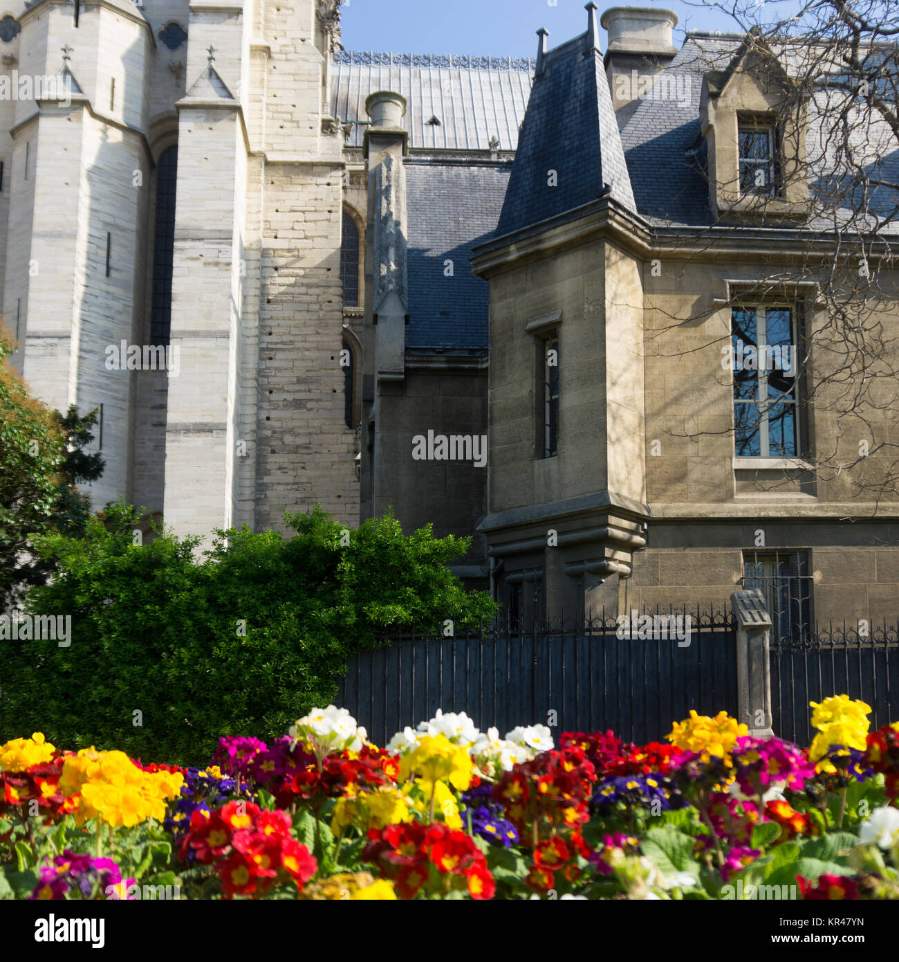 Paris cathedral pinnacle hi-res stock photography and images - Alamy