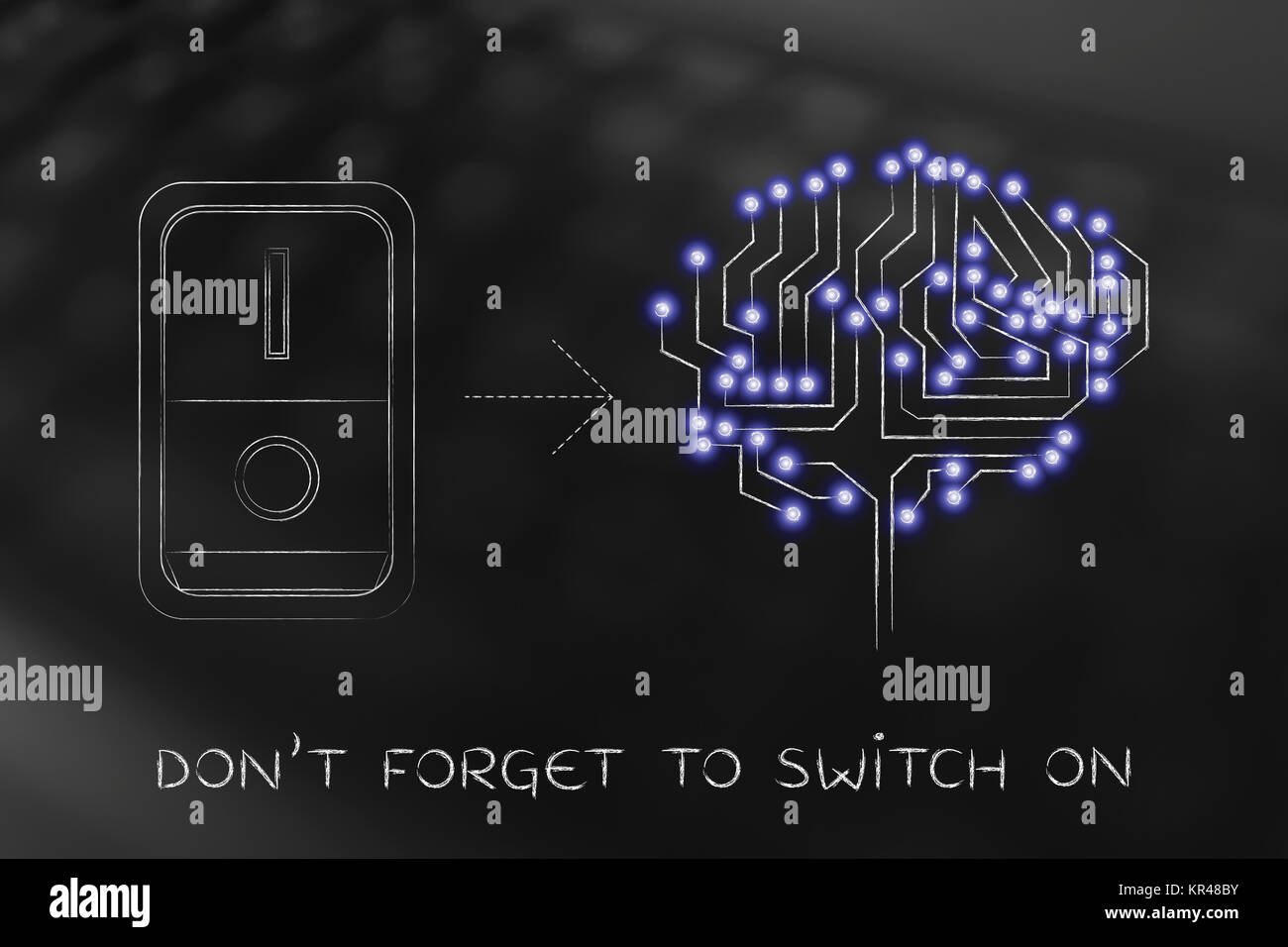 Switch off your brain hi-res stock photography and images - Alamy