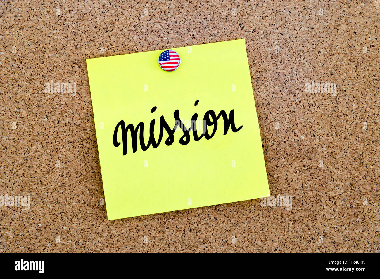 Written text Mission Stock Photo - Alamy