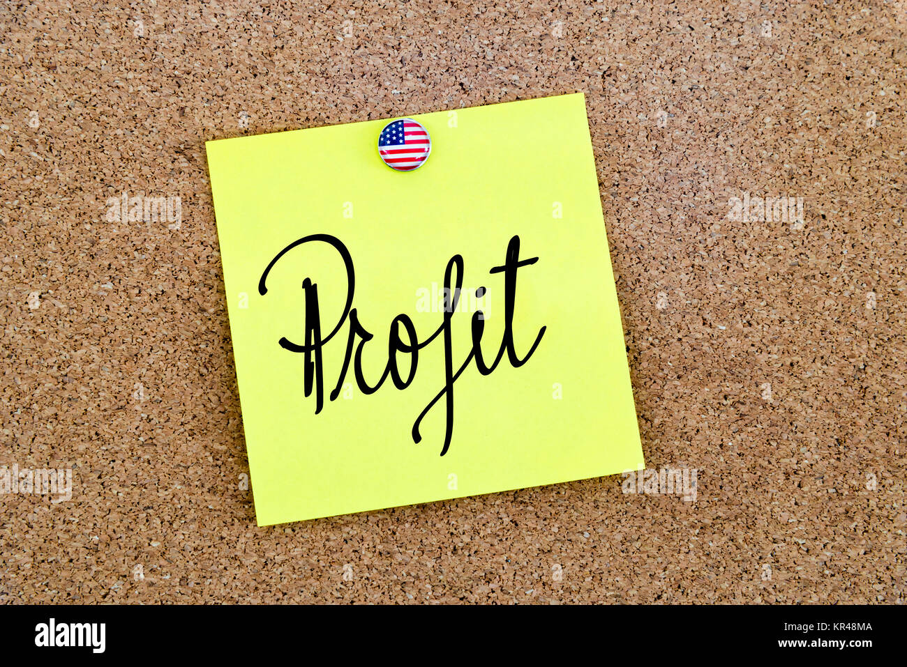 Written text Profit over yellow paper note Stock Photo - Alamy