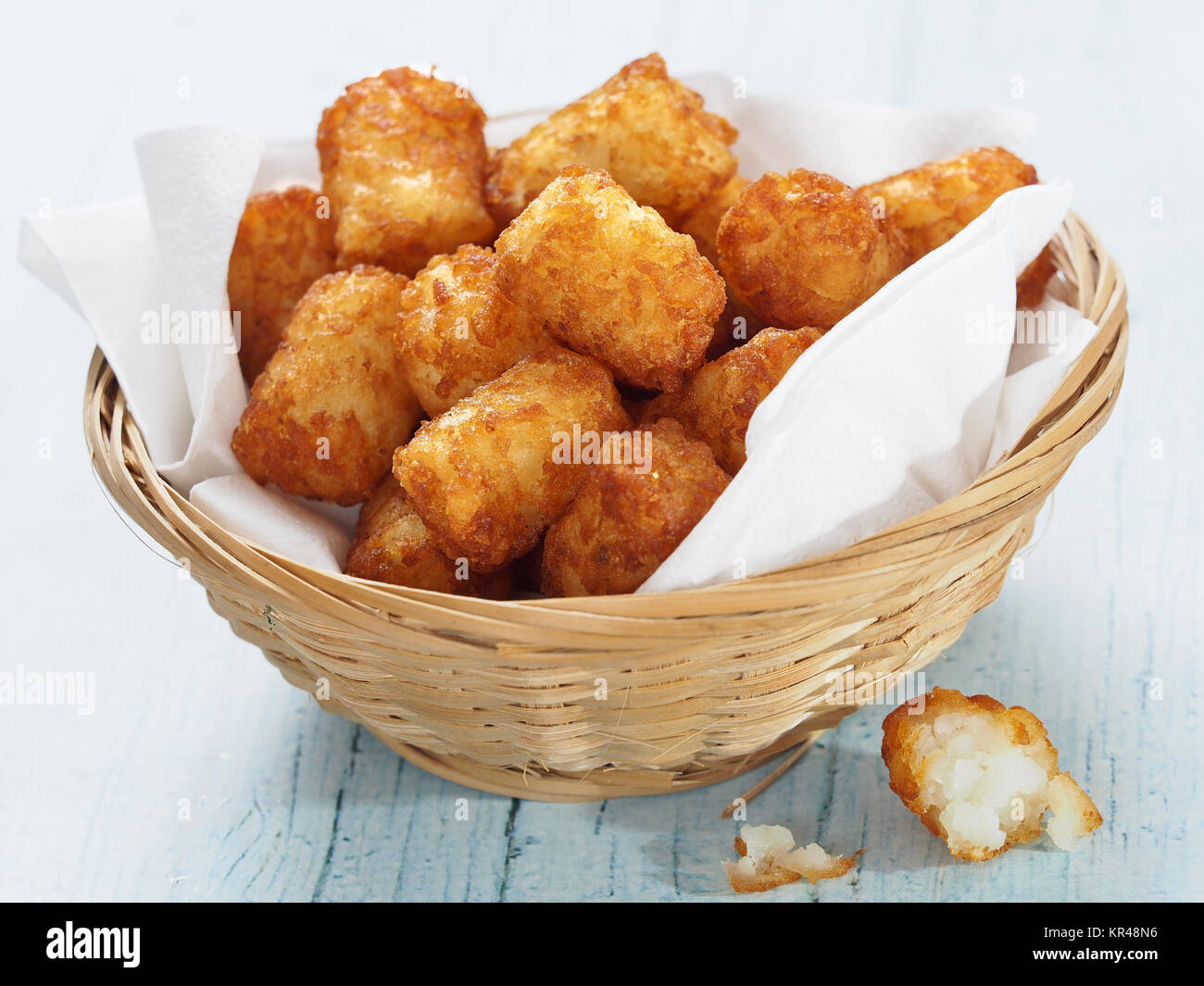 rustic golden potato tater tots Stock Photo - Alamy
