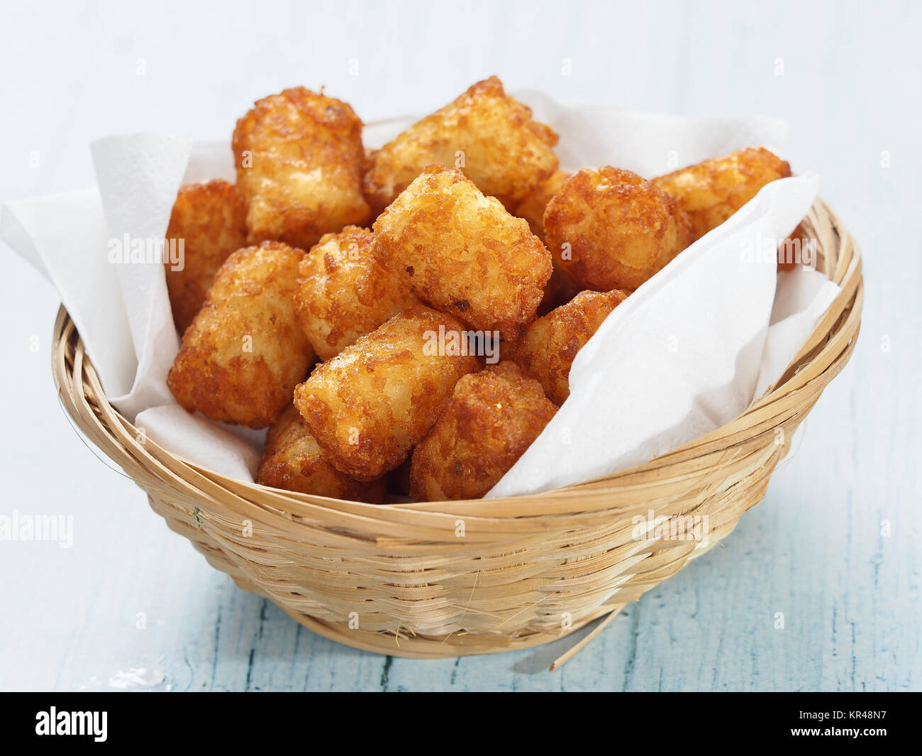 rustic golden potato tater tots Stock Photo - Alamy
