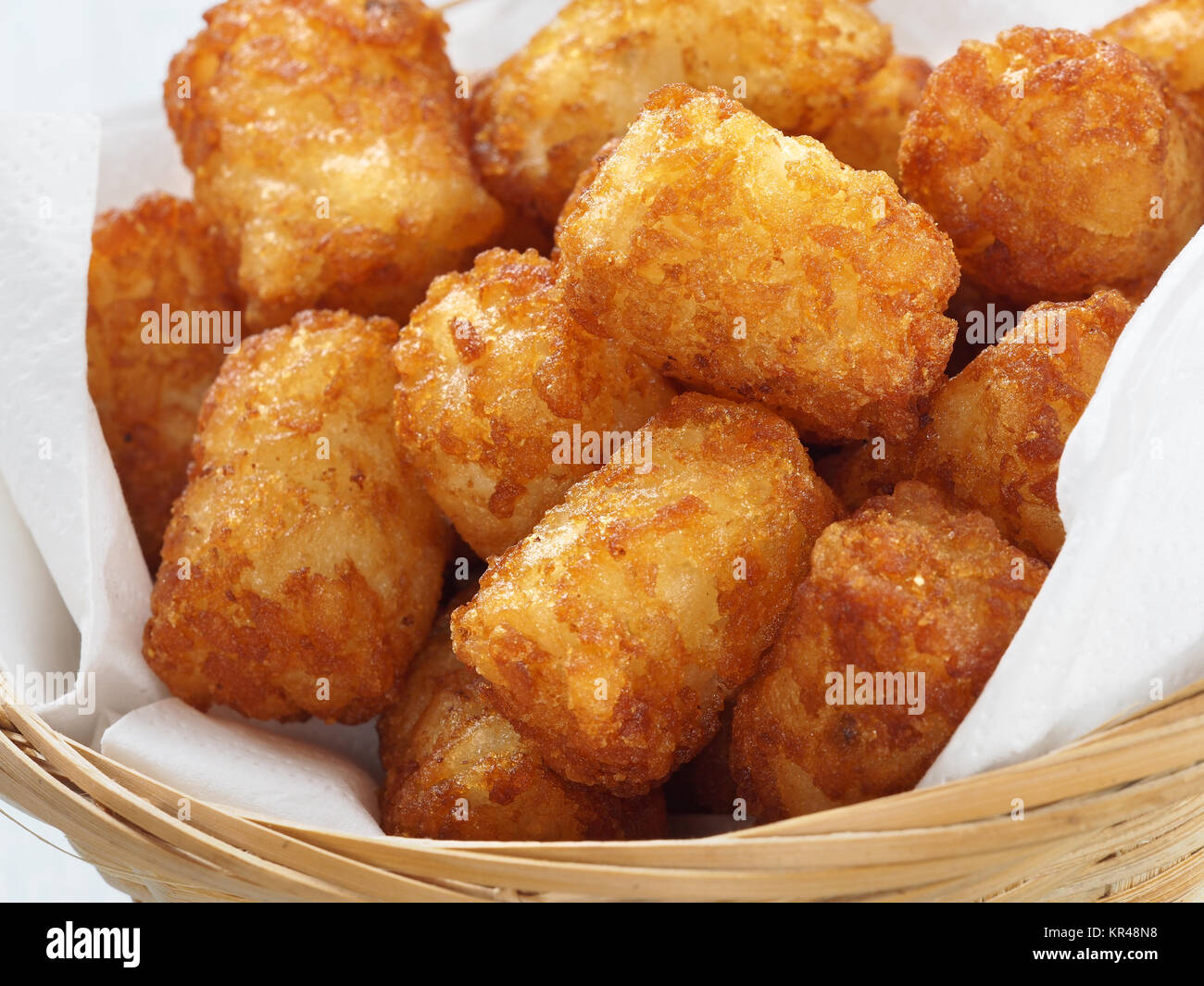 rustic golden potato tater tots Stock Photo - Alamy