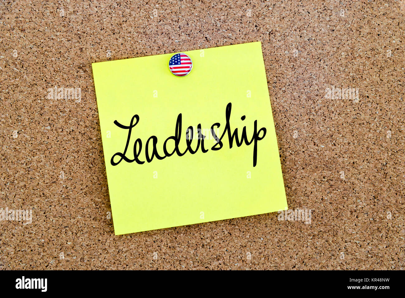 Written text Leadership over yellow paper note Stock Photo - Alamy
