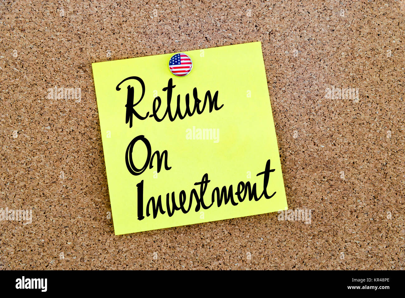 Written text ROI Return On Investment Stock Photo - Alamy