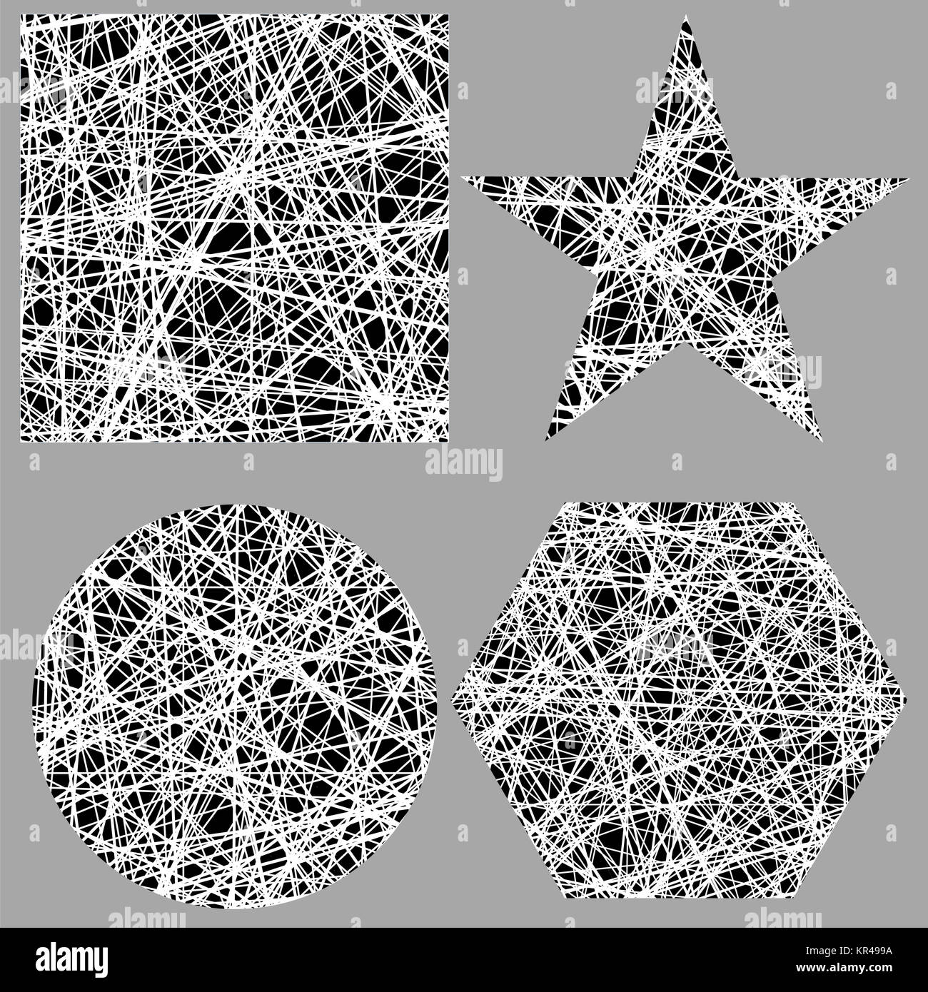 Set different grunge shapes hi-res stock photography and images - Alamy