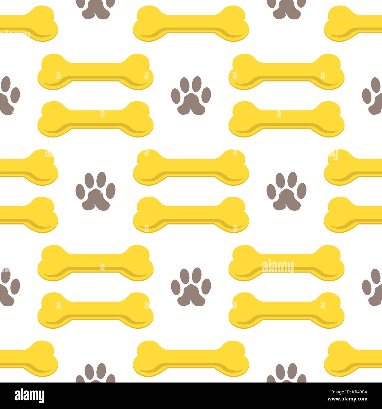 Seamless Bones for Dog Pattern Stock Photo - Alamy