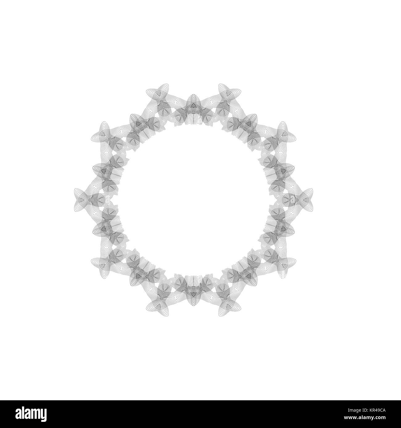 Retro Round Frame Stock Photo - Alamy