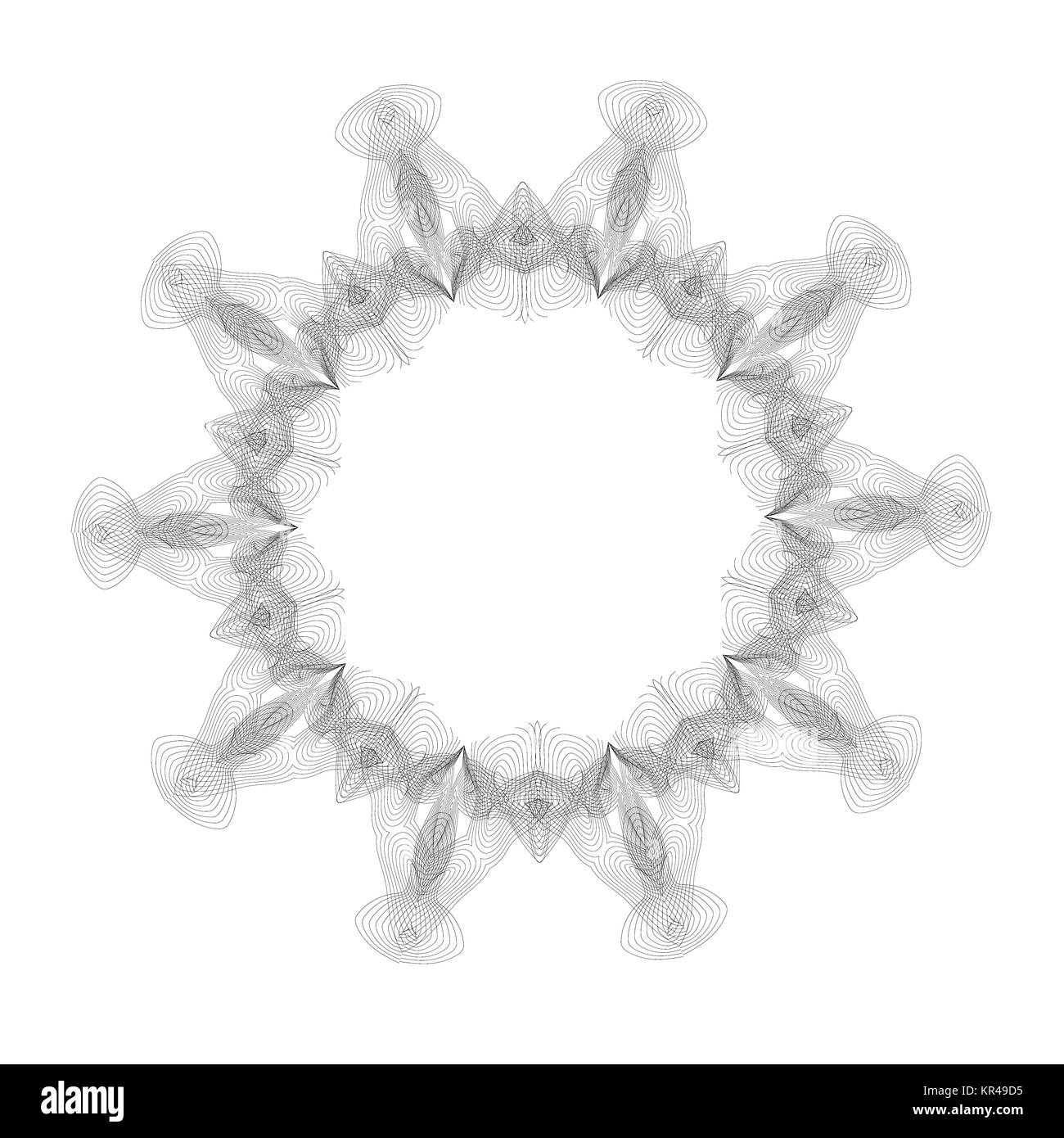 Retro Round Frame Stock Photo - Alamy