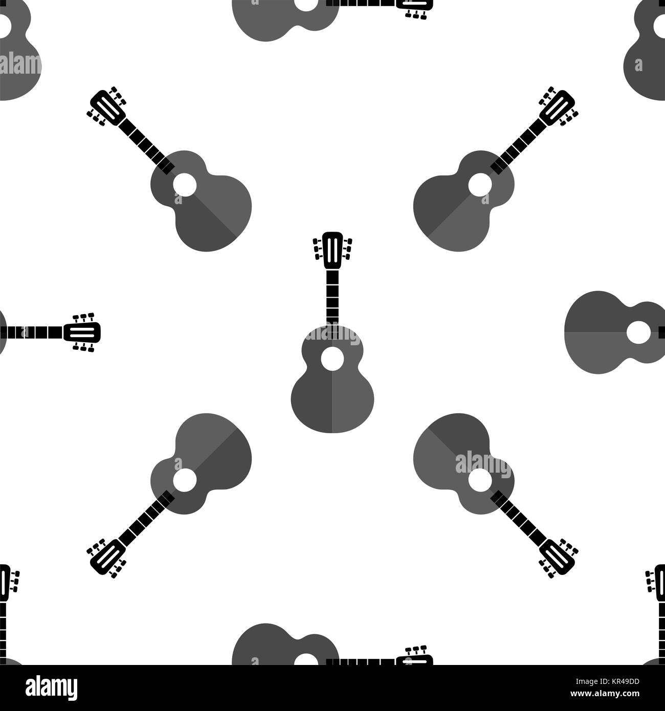 Guitar Seamless Background. Musical Instrument Pattern Stock Photo - Alamy