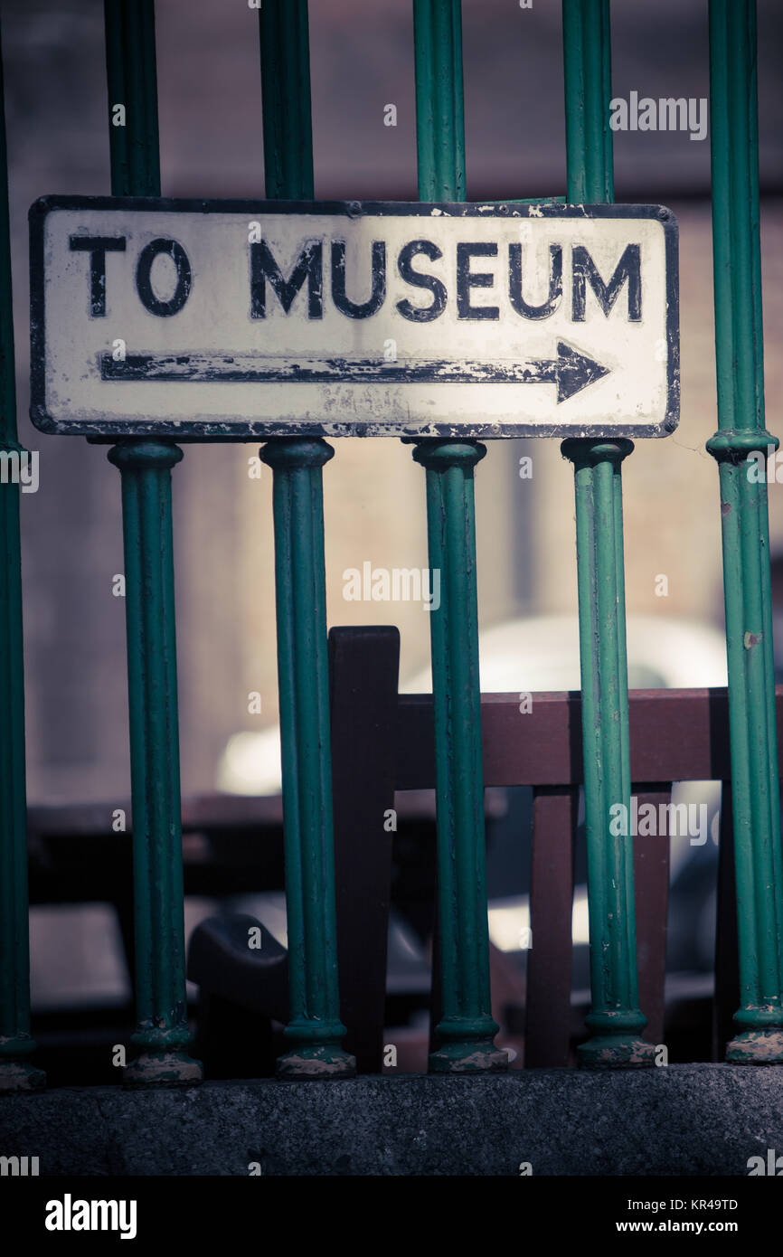 Information sign board museum hi-res stock photography and images - Alamy