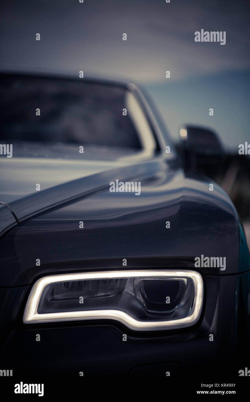 Bright led headlights hi-res stock photography and images - Alamy