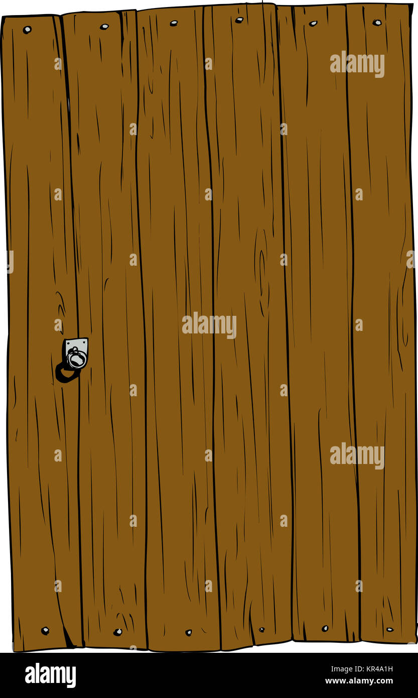 Isolated rectangular wooden door Stock Photo - Alamy