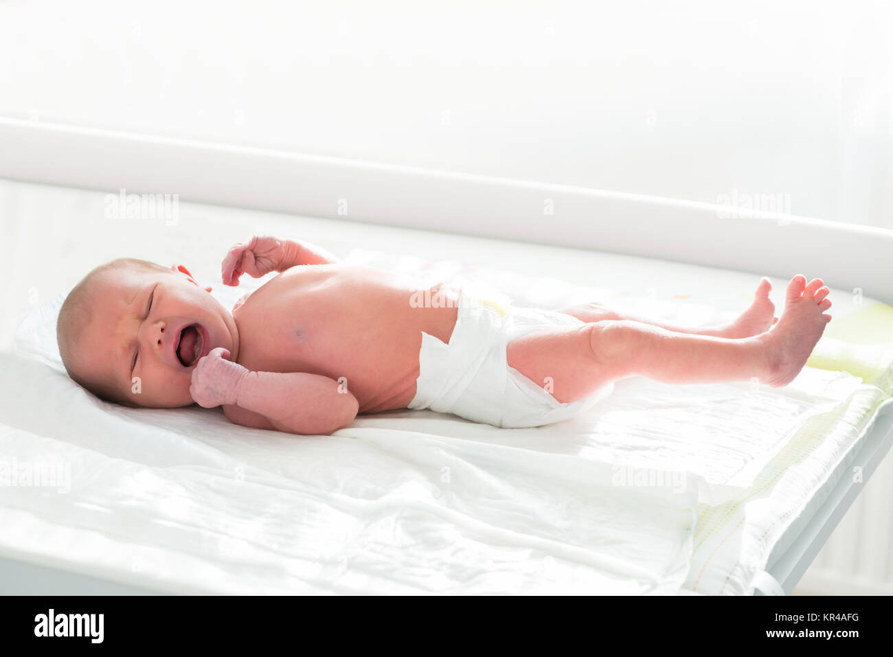 Newborn Baby Crying Stock Photo - Alamy