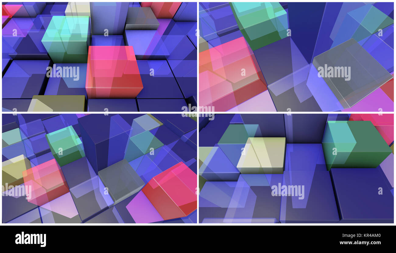 transparent boxes background Stock Photo - Alamy