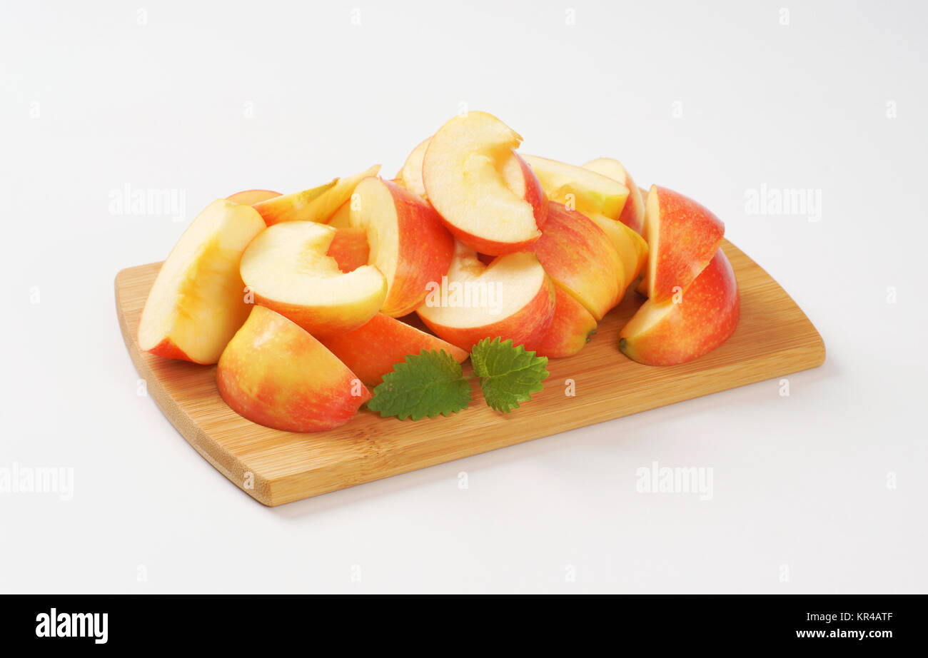 fresh sliced apple Stock Photo - Alamy