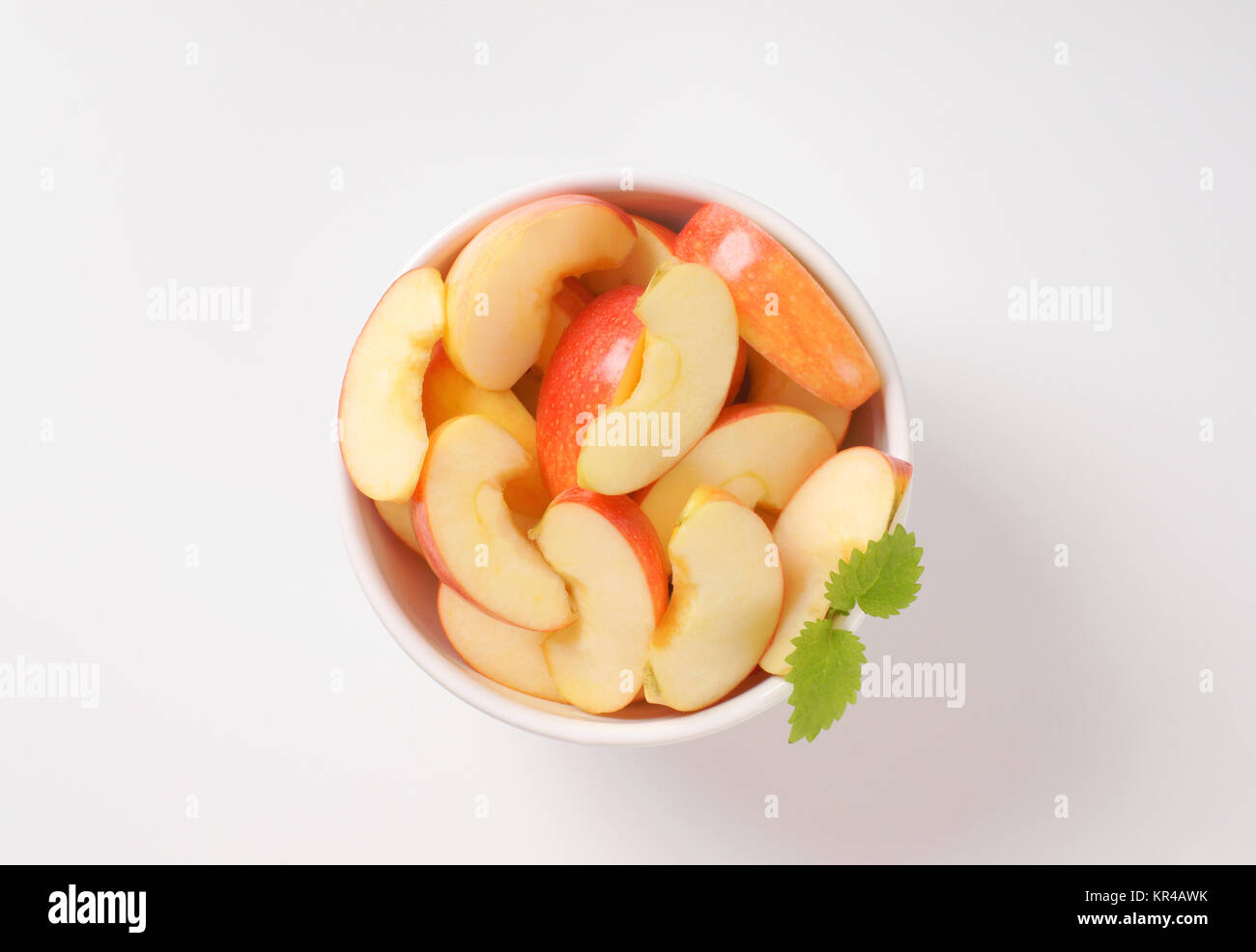 fresh sliced apple Stock Photo - Alamy