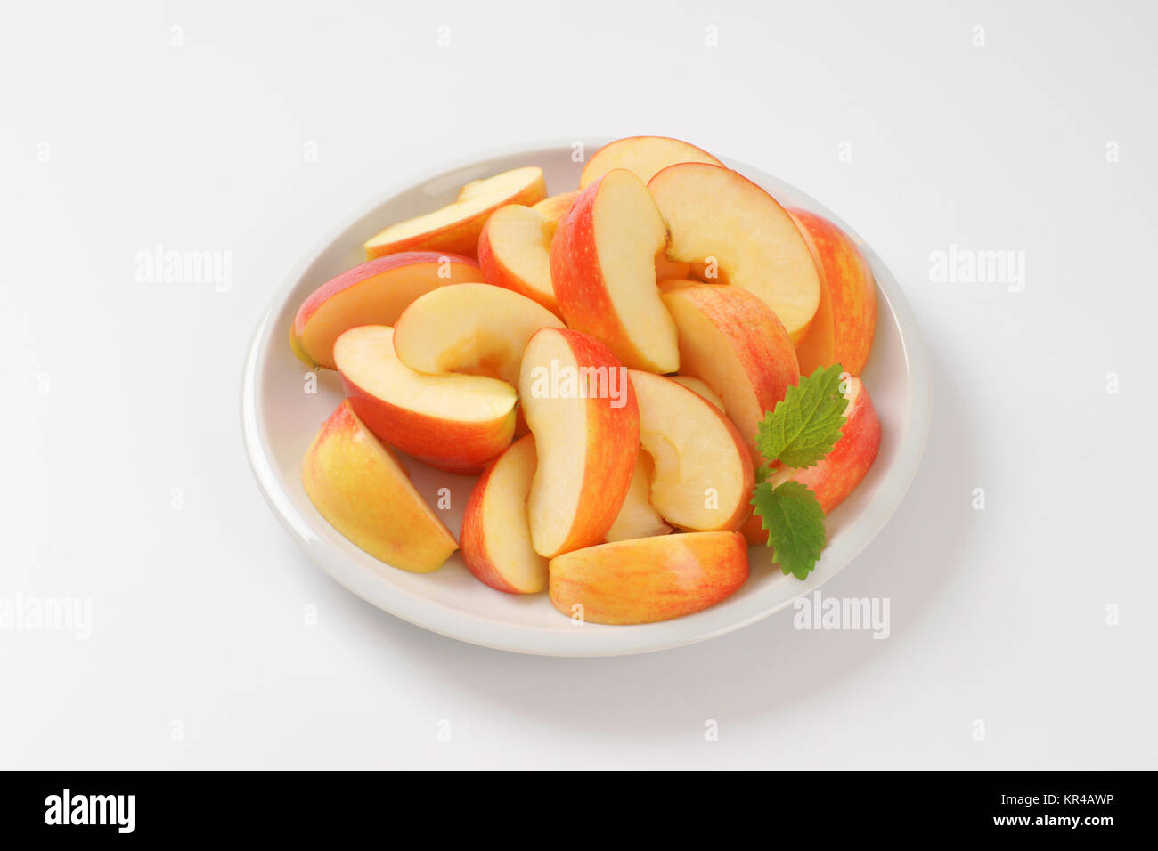 fresh sliced apple Stock Photo - Alamy