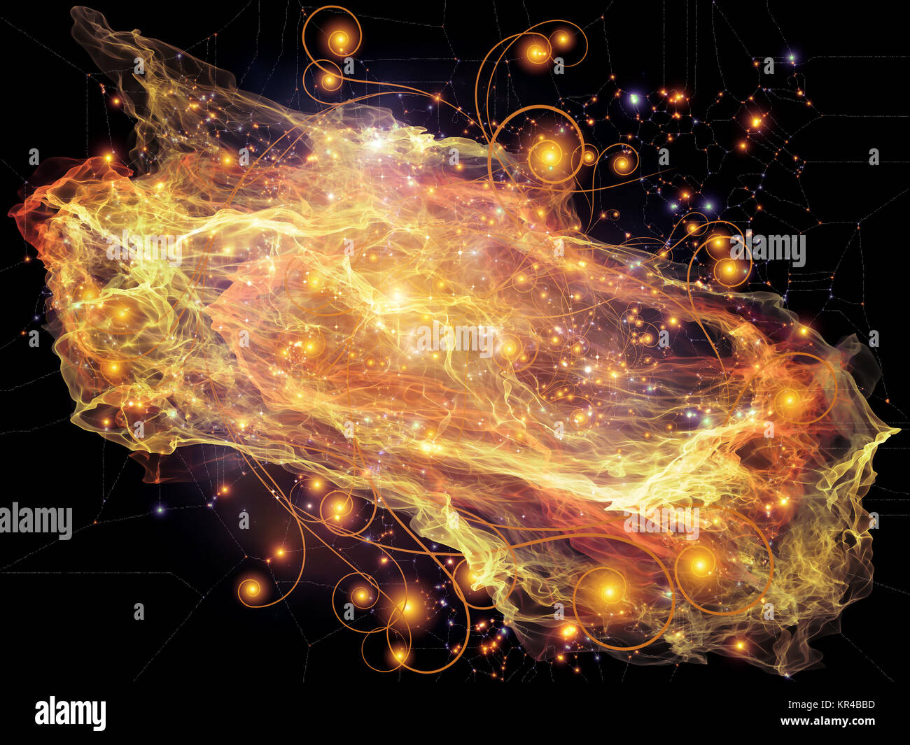 Virtualization of Glow Forms Stock Photo - Alamy