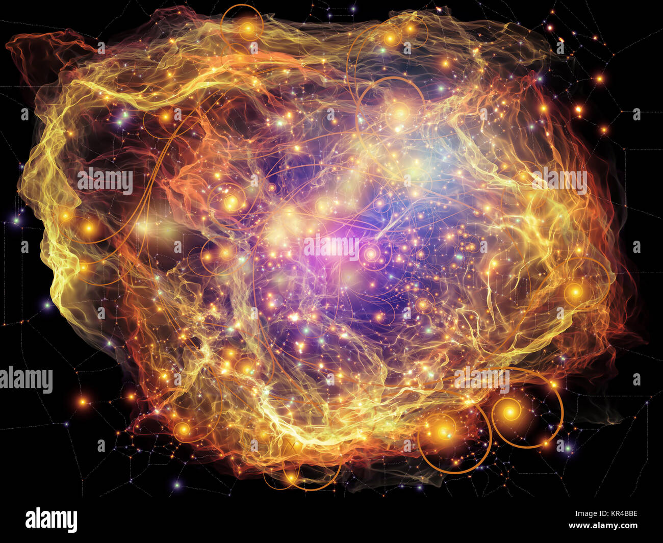 Virtualization of Glow Forms Stock Photo - Alamy