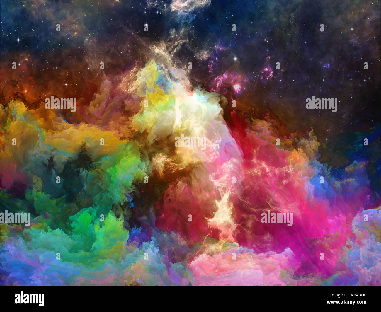 Realms of Space Nebula Stock Photo - Alamy