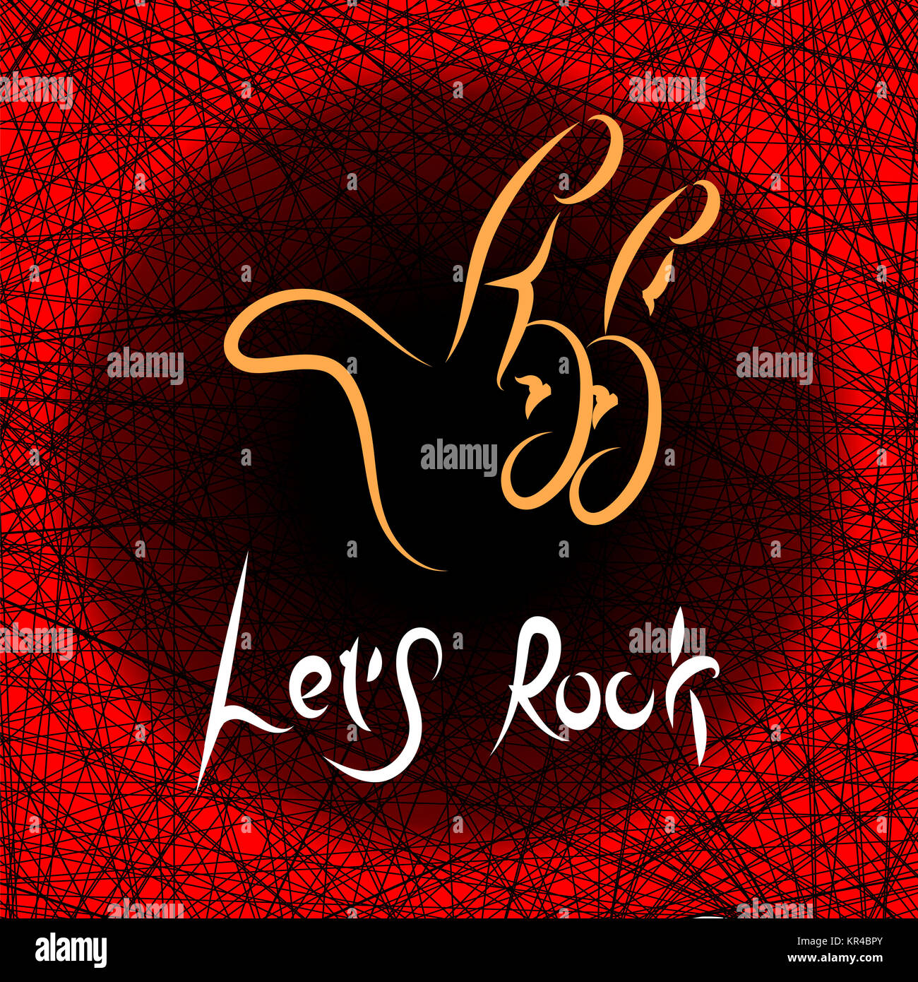 Symbol Fans of Rock Music Stock Photo - Alamy