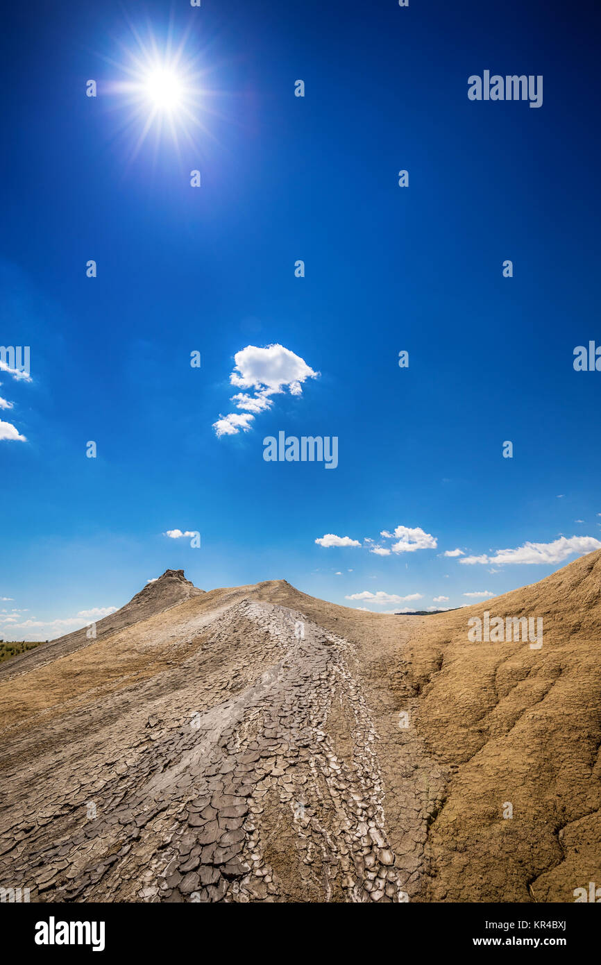 Eruption of mud Stock Photo - Alamy